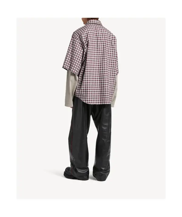 Balenciaga Checked Wrong Sleeved Shirt