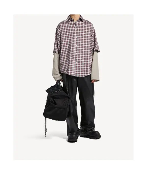Balenciaga Checked Wrong Sleeved Shirt