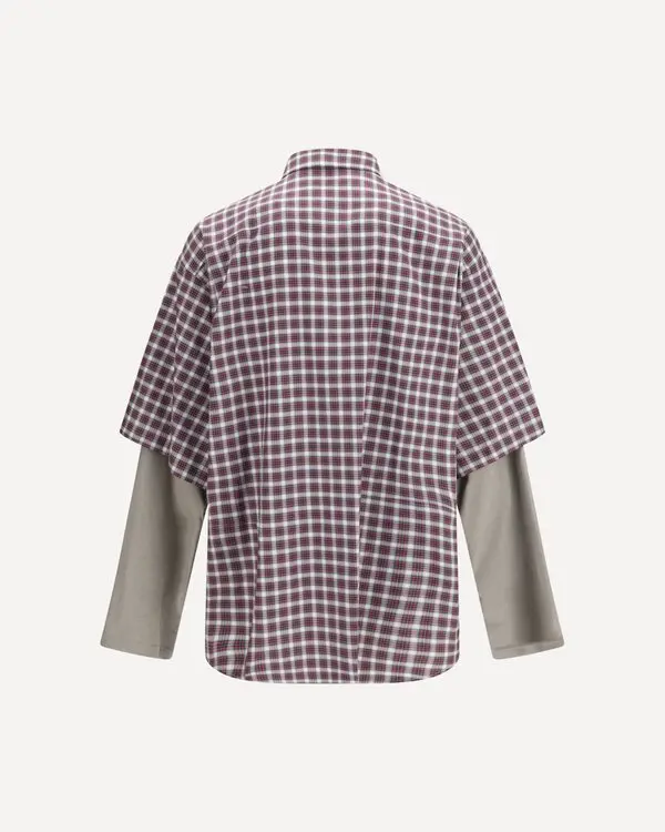 Balenciaga Checked Wrong Sleeved Shirt