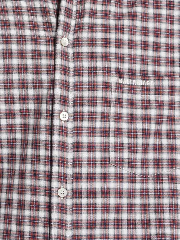 Balenciaga Checked Wrong Sleeved Shirt