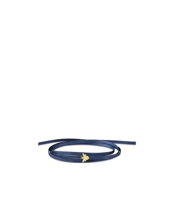 APM MONACO Crystal Diamond Bee Ribbon Bracelet - Blue