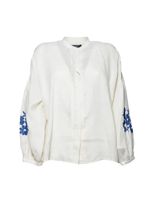 Max Mara Floral Embroidered Blouse