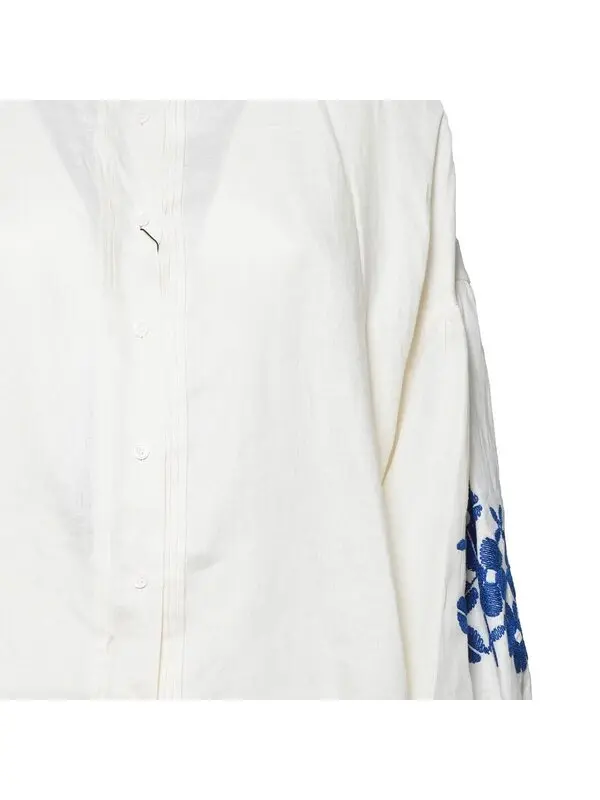 Max Mara Floral Embroidered Blouse