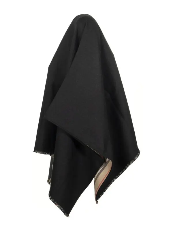 Burberry Icon Stripe Wool Reversible Cape