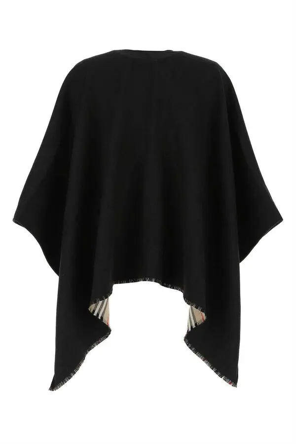 Burberry Icon Stripe Wool Reversible Cape
