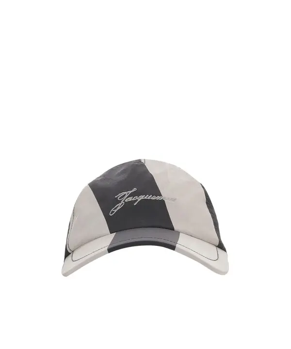 Jacquemus La Casquette Baluchon Striped Baseball Cap - Gray