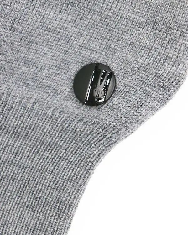 Karl Lagerfeld Striped Long Sleeve Knit Sweater - Gray