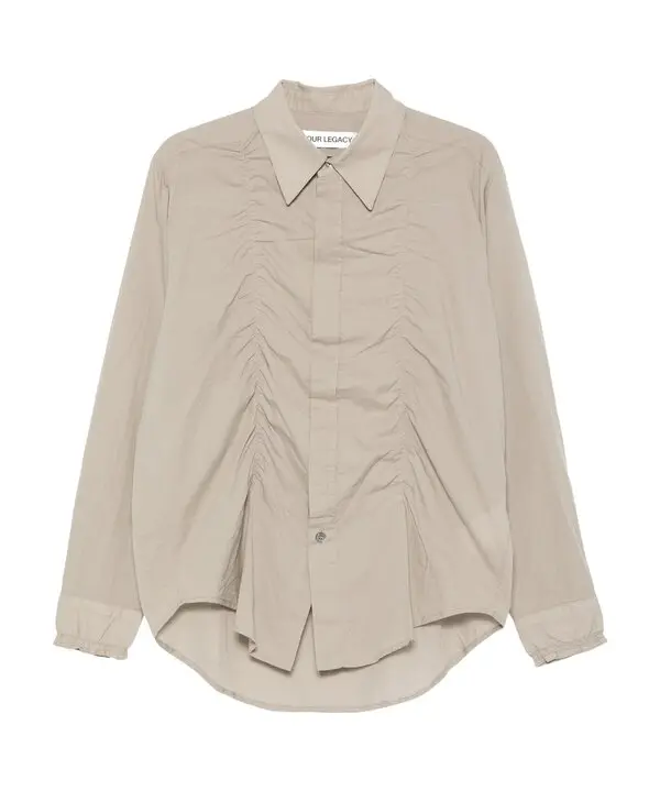 Our Legacy Ruched Shirt - Nude