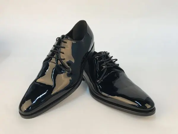 Gucci Patent Leather Lace-up Derby Shoes