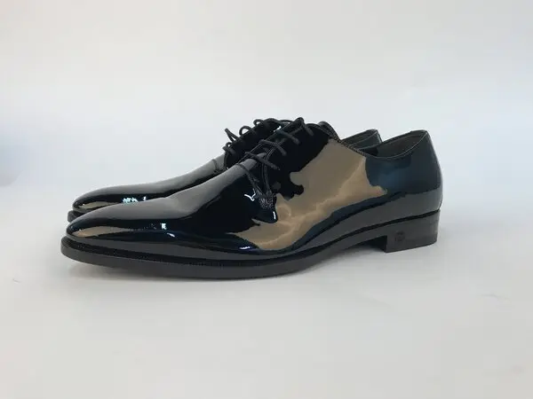 Gucci Patent Leather Lace-up Derby Shoes