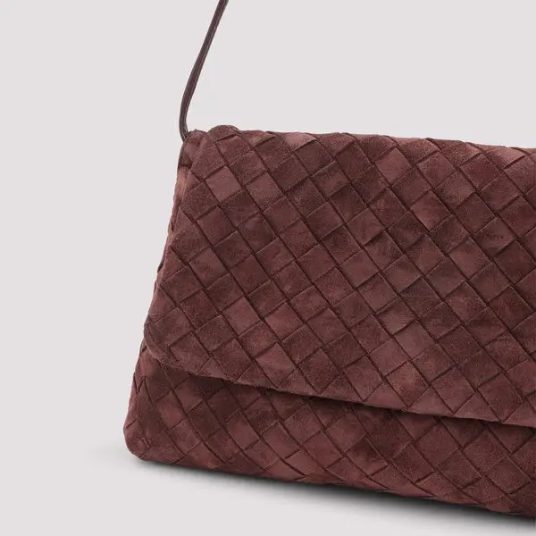 Bottega Veneta Giorno Shoulder Bag - Red