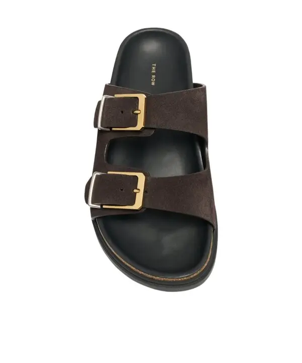 THE ROW Buckle-fastening Sandals - Coffee