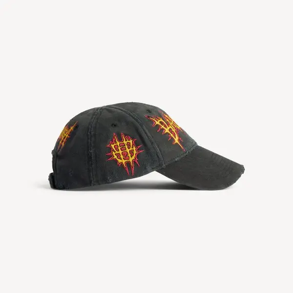 Balenciaga Logo Distressed Baseball Cap