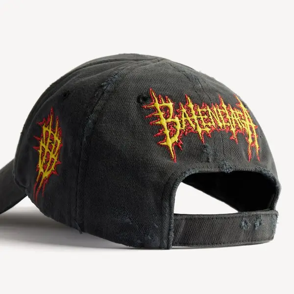 Balenciaga Logo Distressed Baseball Cap