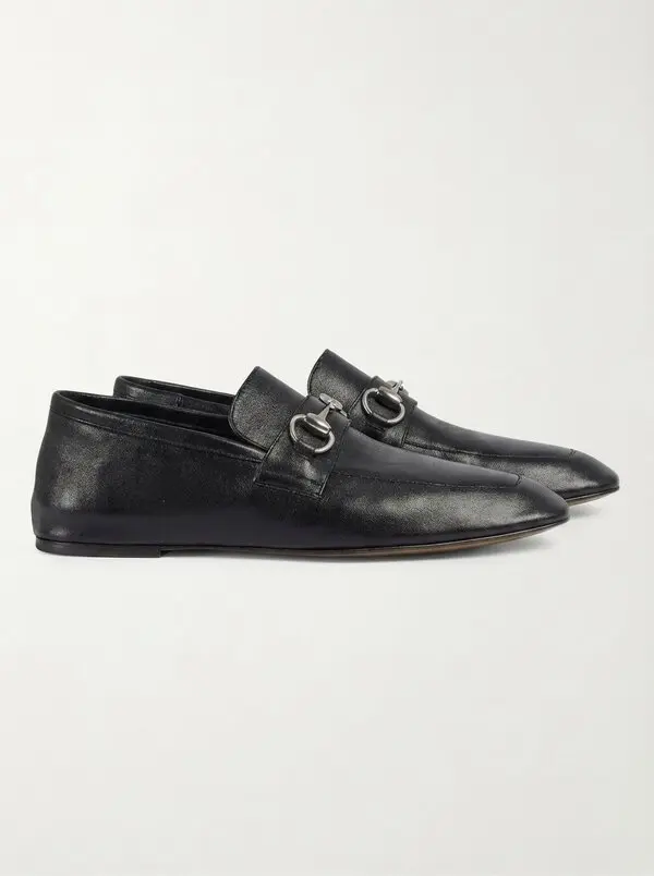 Gucci Horsebit Flat Loafers - Black
