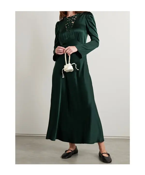 DÔEN Long Sleeve Lace Detail Dress