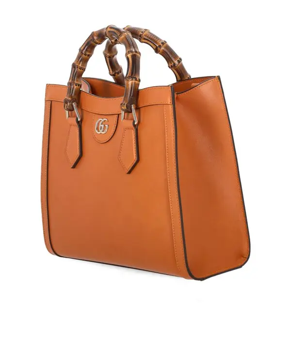 Gucci Diana Medium Top Handle Bag With Bamboo Handles