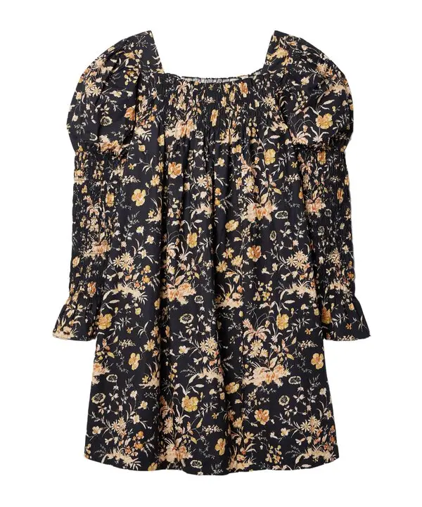 DÔEN Long-sleeved Mini Dress - Black