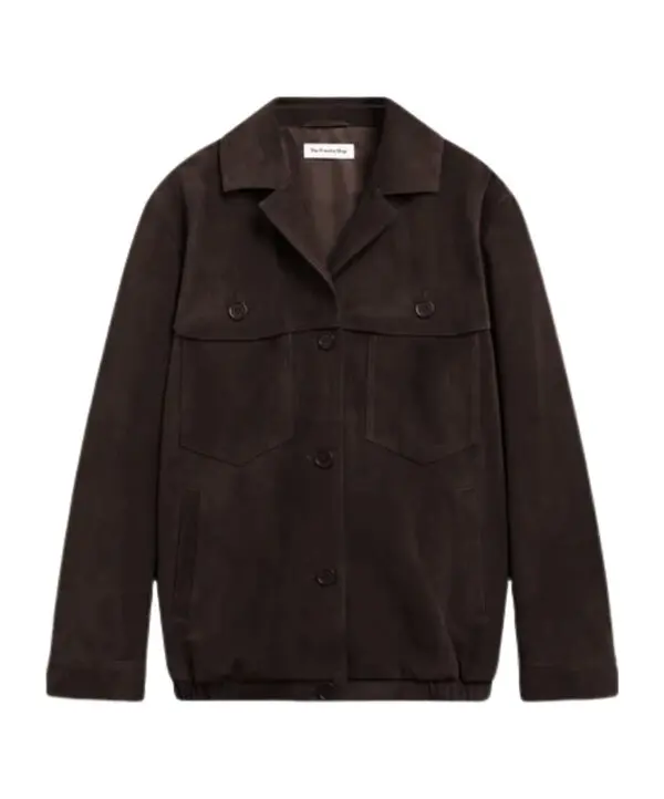 THE FRANKIE SHOP Long Sleeve Padded Casual Jacket - Black