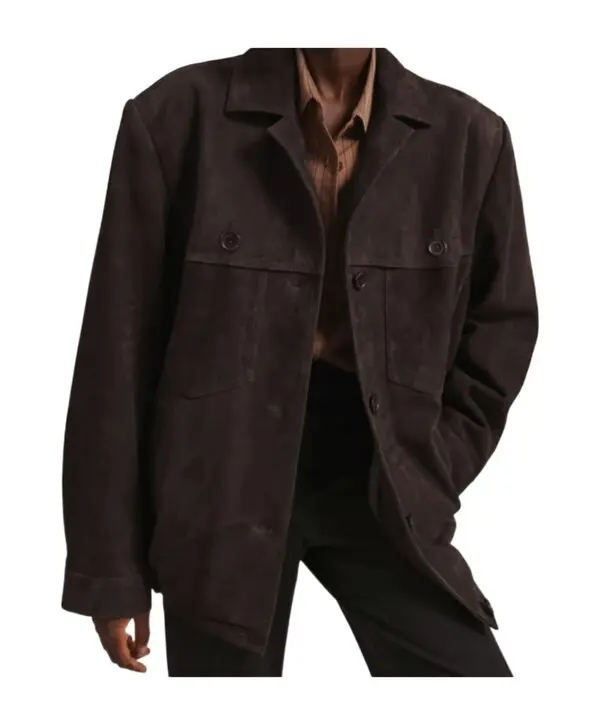 THE FRANKIE SHOP Long Sleeve Padded Casual Jacket - Black