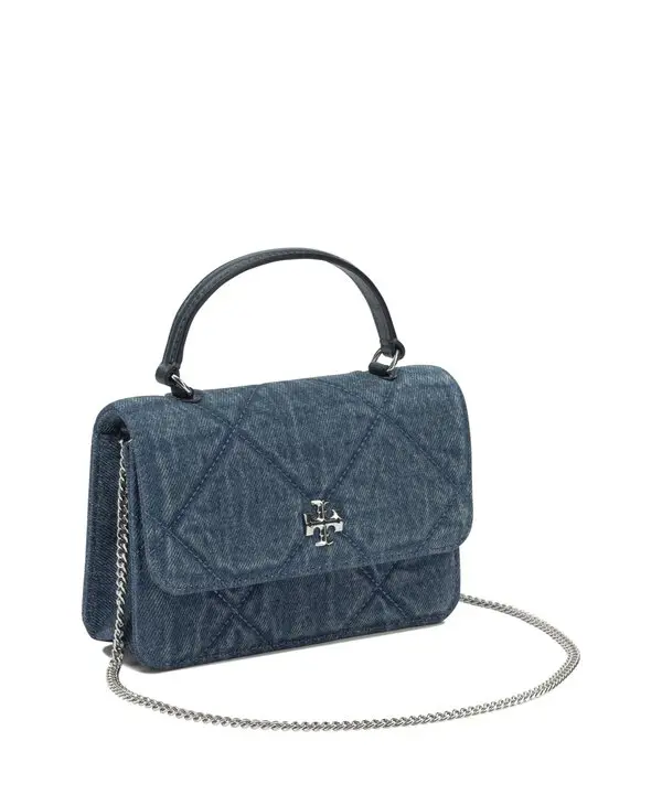 Tory Burch Kira Diamond Mini Top Handle Clutch Bag