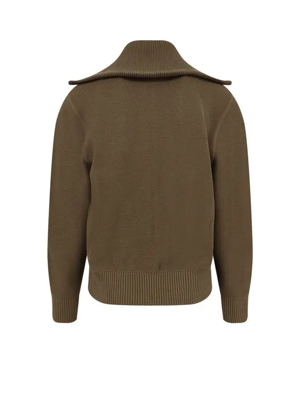 Bottega Veneta Zip-up Knitted Cardigan - Dark Moss Color