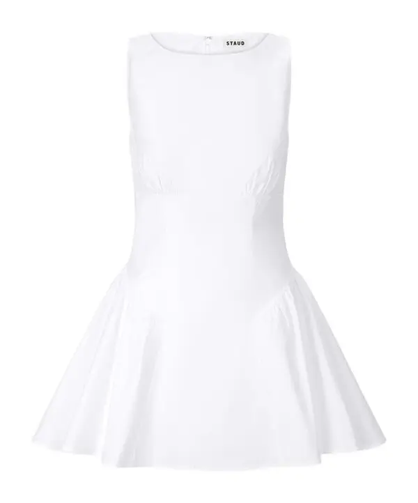 Staud Gwen Mini Dress - White