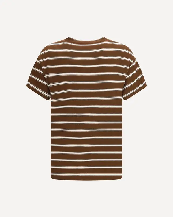 Brunello Cucinelli Striped Crew Neck T-shirt