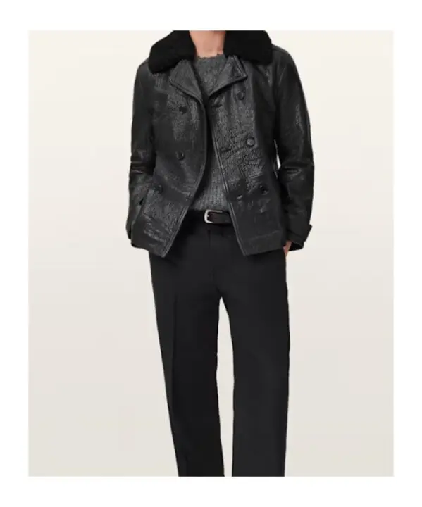 ALLSAINTS Hamlet Leather Jacket - Black