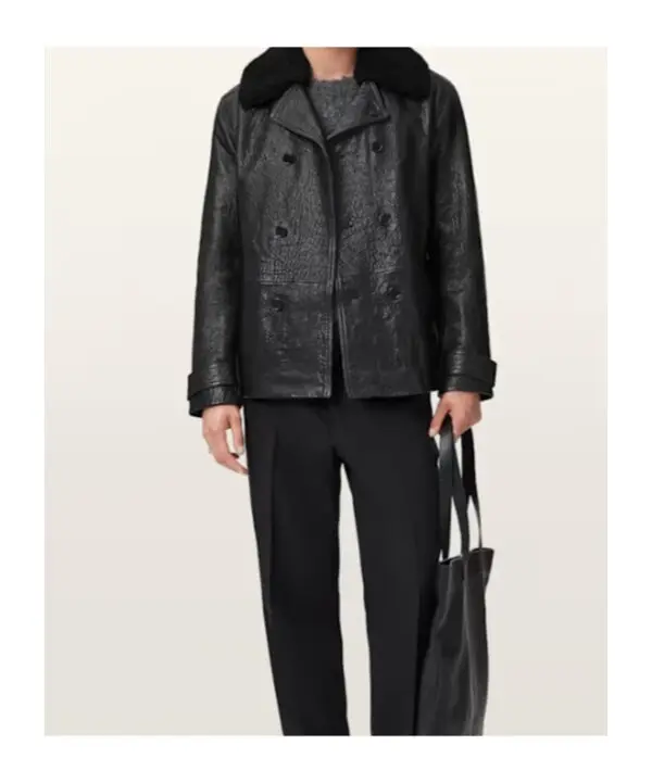 ALLSAINTS Hamlet Leather Jacket - Black