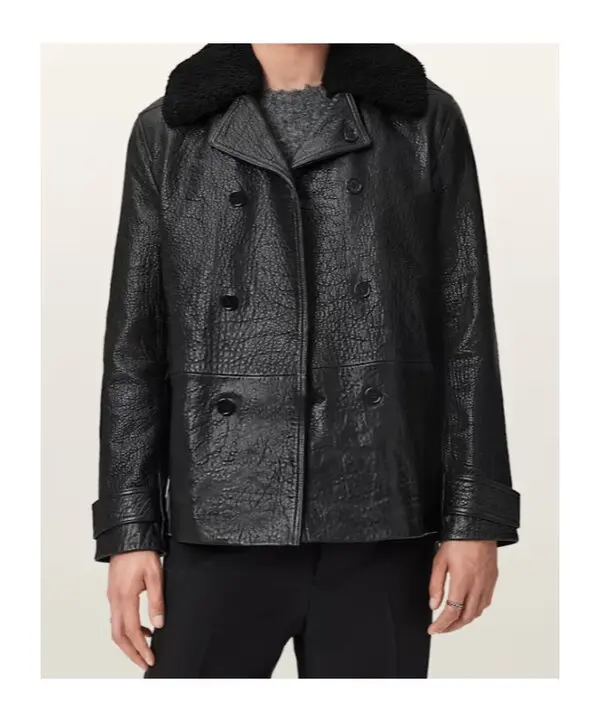 ALLSAINTS Hamlet Leather Jacket - Black