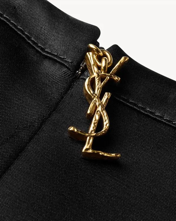 Saint Laurent Sleeveless Mini Dress - Black