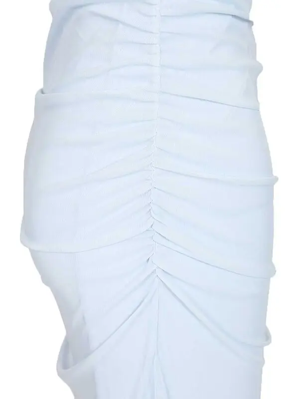 ROTATE BY BIRGER CHRISTENSEN Ruched One-shoulder Maxi Dress - Light Blue