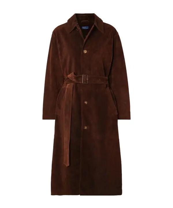Polo Ralph Lauren Suede Coat - Brown