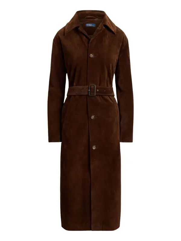 Polo Ralph Lauren Suede Coat - Brown