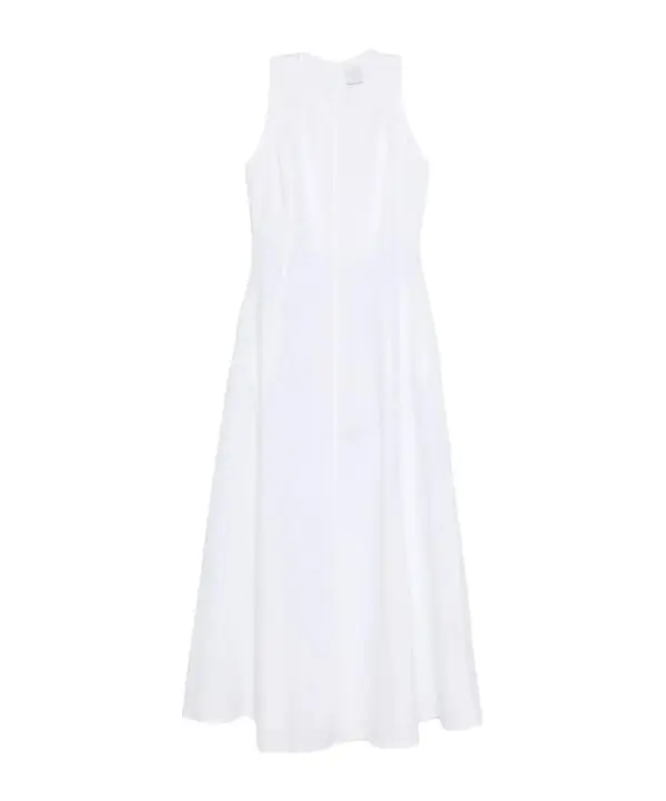 Eleventy Sleeveless A-line Midi Dress - White