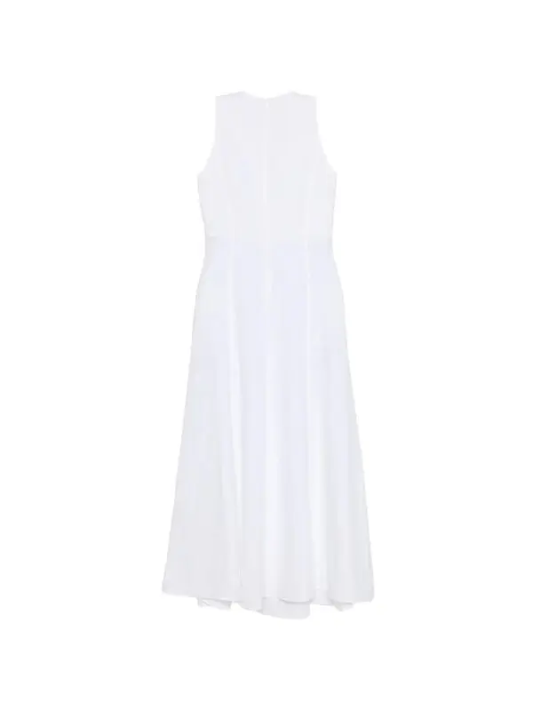 Eleventy Sleeveless A-line Midi Dress - White