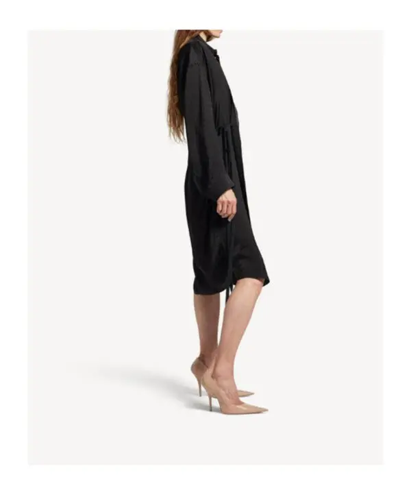 Balenciaga Wrap Cocoon Shirt Dress