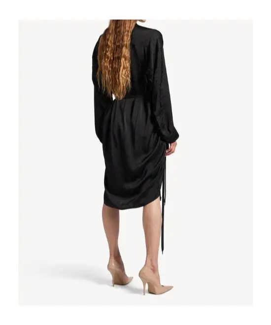 Balenciaga Wrap Cocoon Shirt Dress