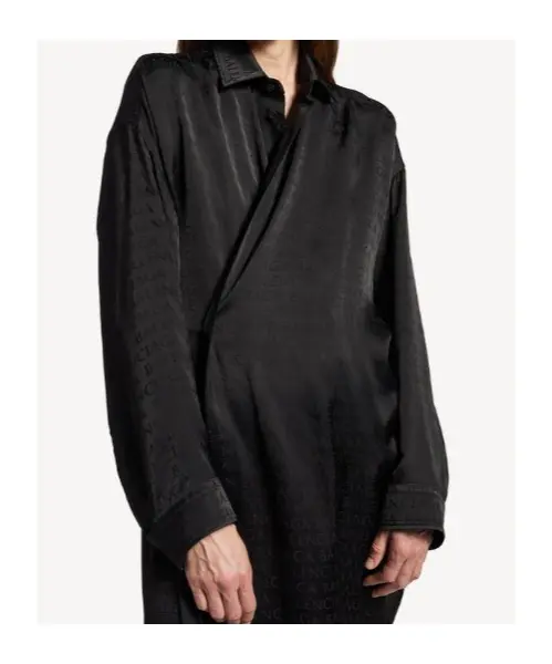 Balenciaga Wrap Cocoon Shirt Dress