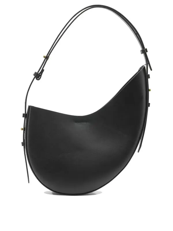 Soeur Curved Shoulder Bag - Black