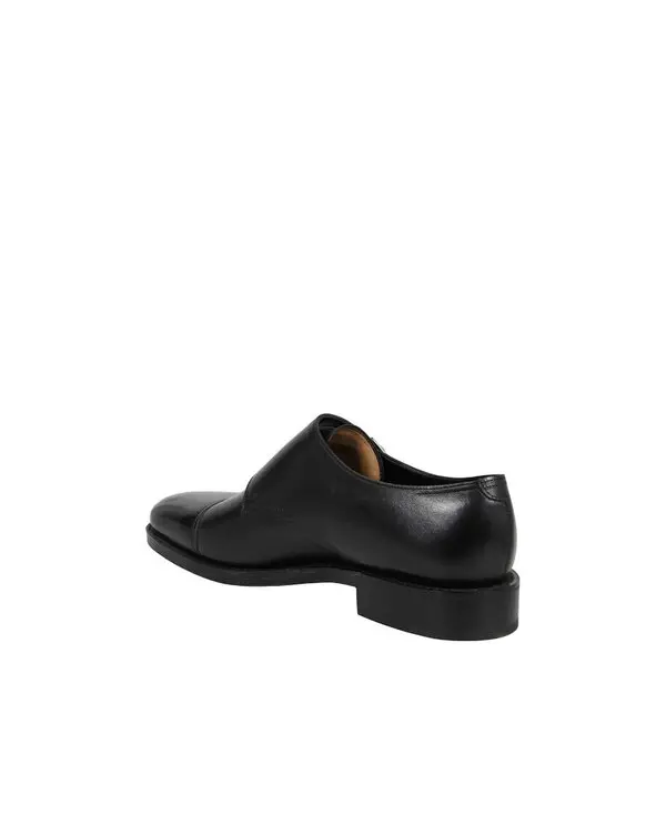 John Lobb William Monk Strap Shoes - Black