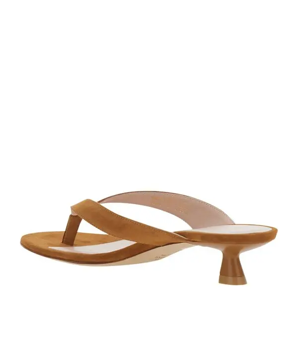STUART WEITZMAN Open-heel Sandals With Round Toe And Exposed Heel
