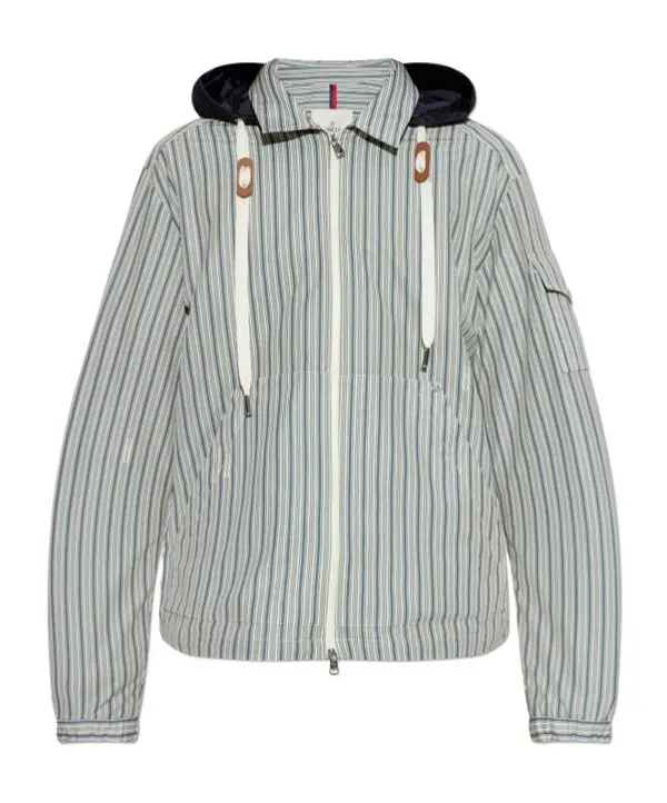 Moncler Havas Striped Hooded Jacket - No