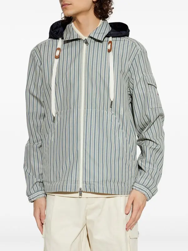 Moncler Havas Striped Hooded Jacket - No