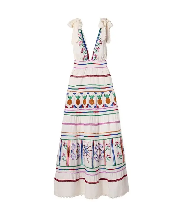 Farm Rio Sleeveless Dress - White