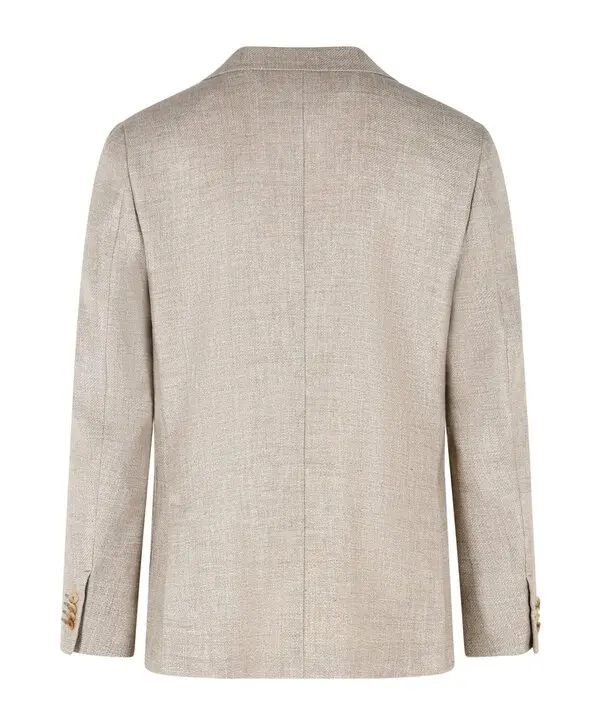 Zegna Single-breasted Patch-pocket Blazer - Nude