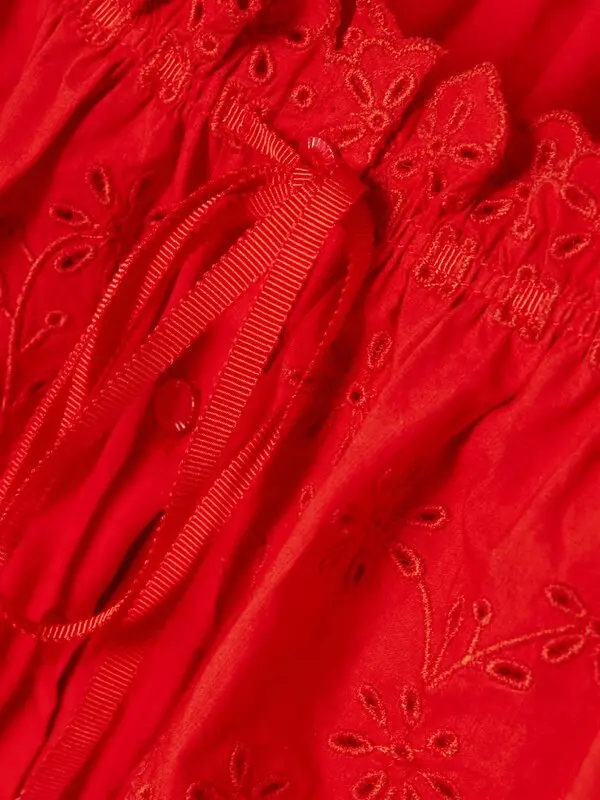 DÔEN Embroidered Cotton Top