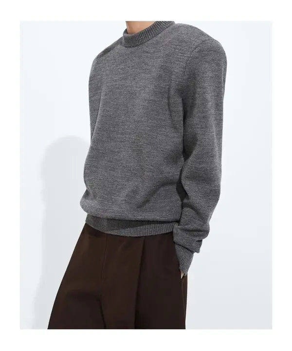 Bottega Veneta Wool Tailored Sweater - Medium Gray