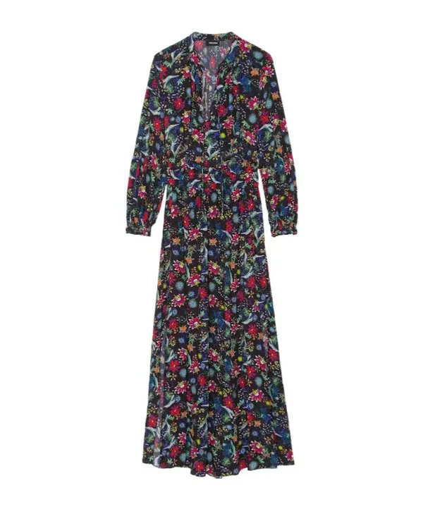 Zadig&Voltaire Rayado Maxi Dress - Black